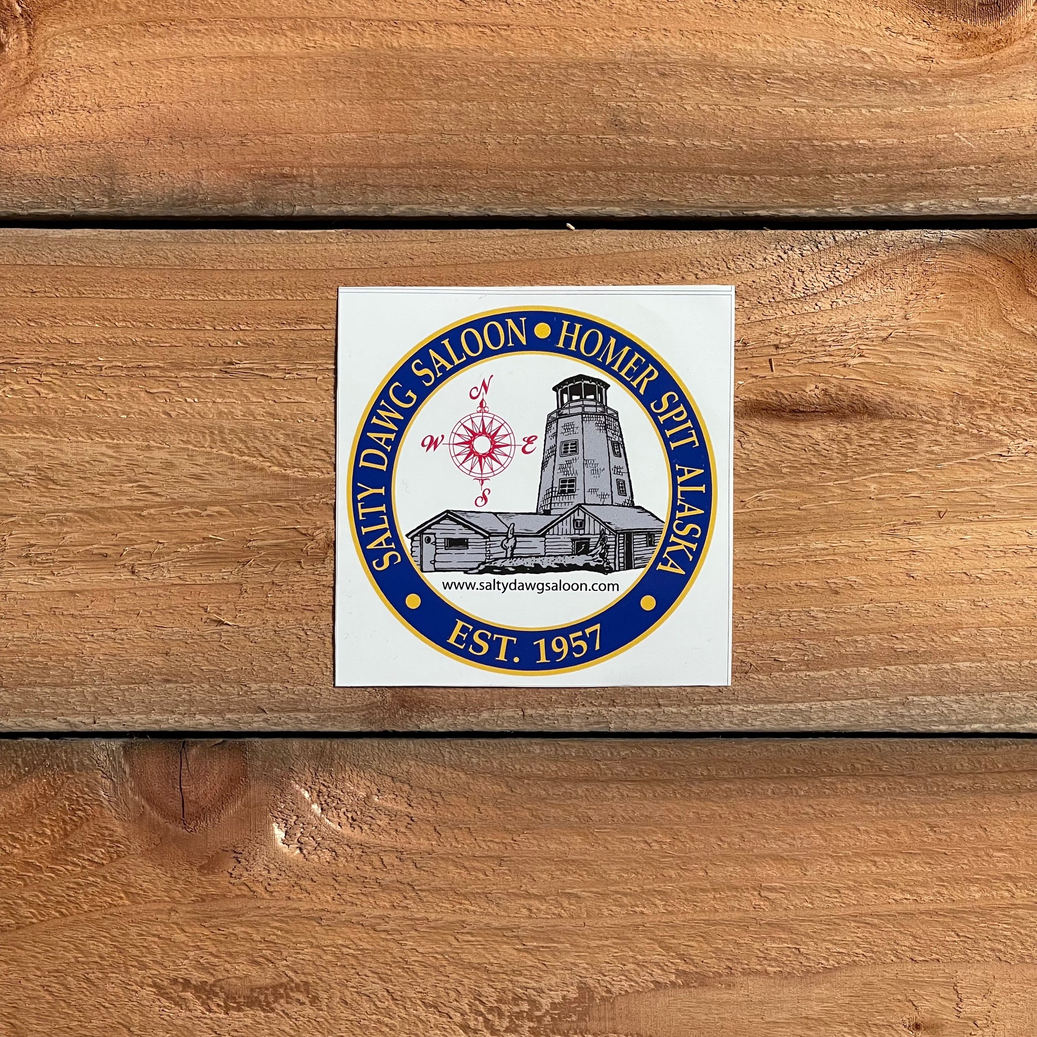 Round Sticker – Salty Dawg Saloon