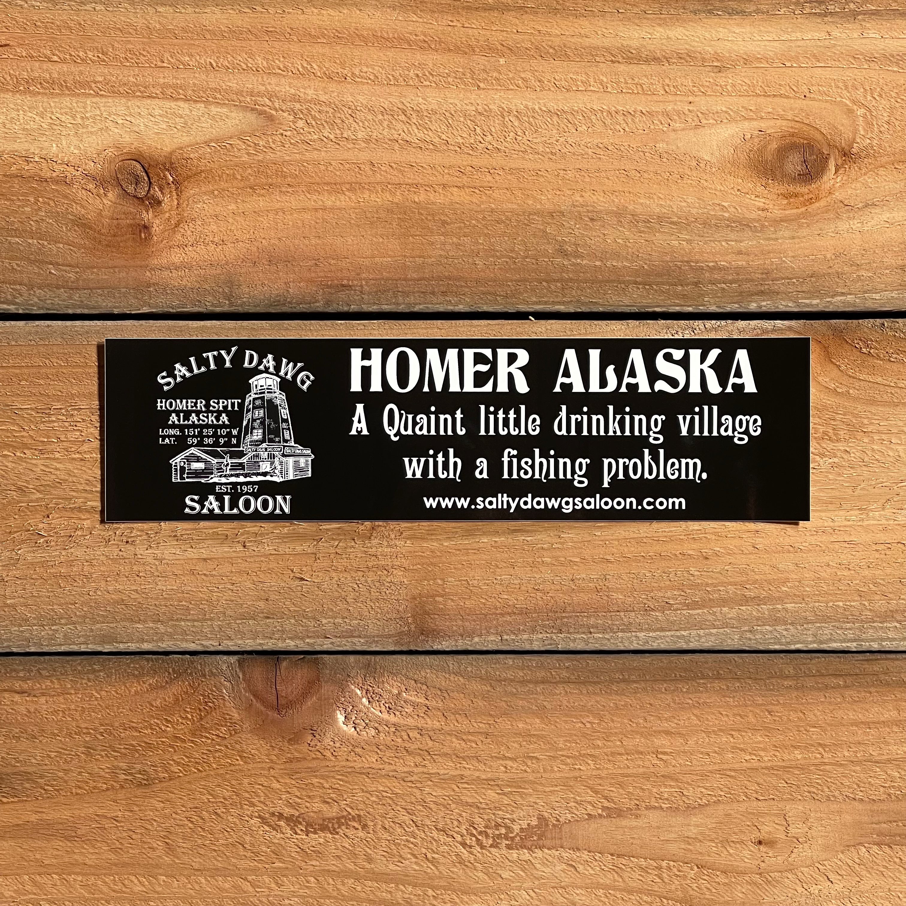 Black Bumper Sticker – Salty Dawg Saloon
